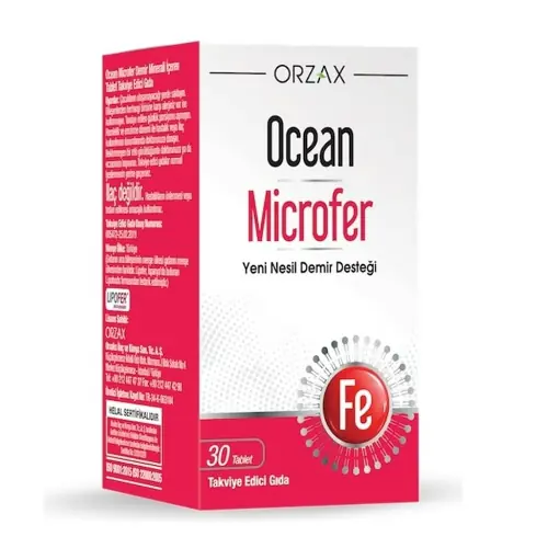 Orzax Ocean Microfer Takviye Edici Gıda 30 Tablet - Probebek