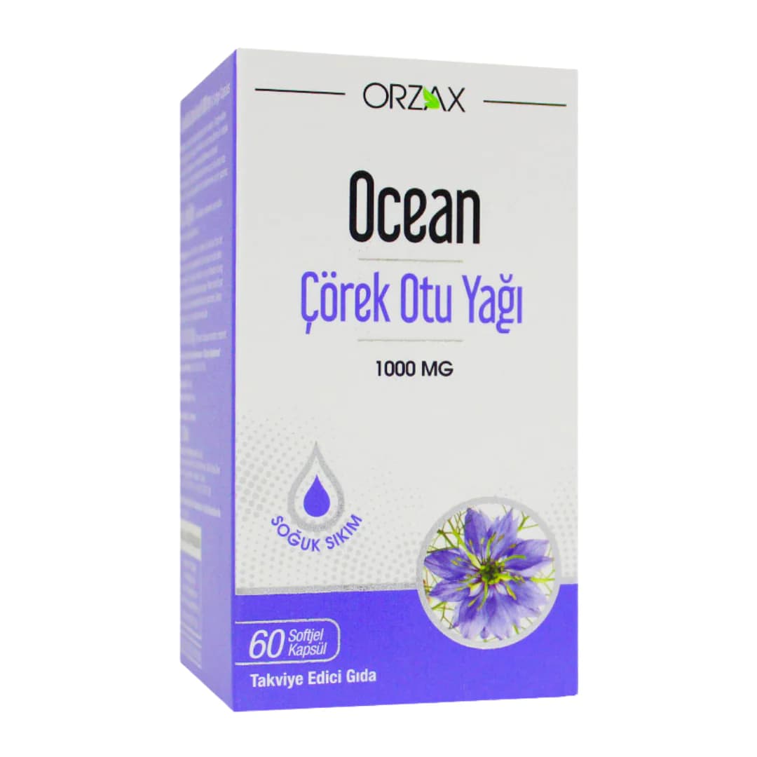 Orzax Ocean Çörek Otu Yağı 1000 Mg 60 Kapsül - Probebek