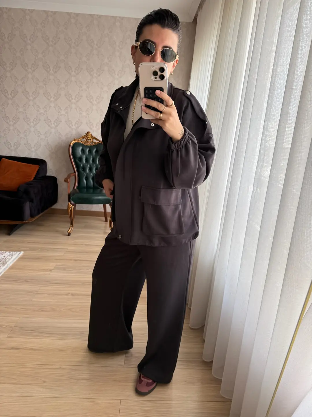 Antrasit Rengi Cepli Modal Takım