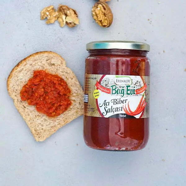 ACI BİBER SALÇASI 720 GR I Ezine Peyniri I Peyziyade Peynirleri