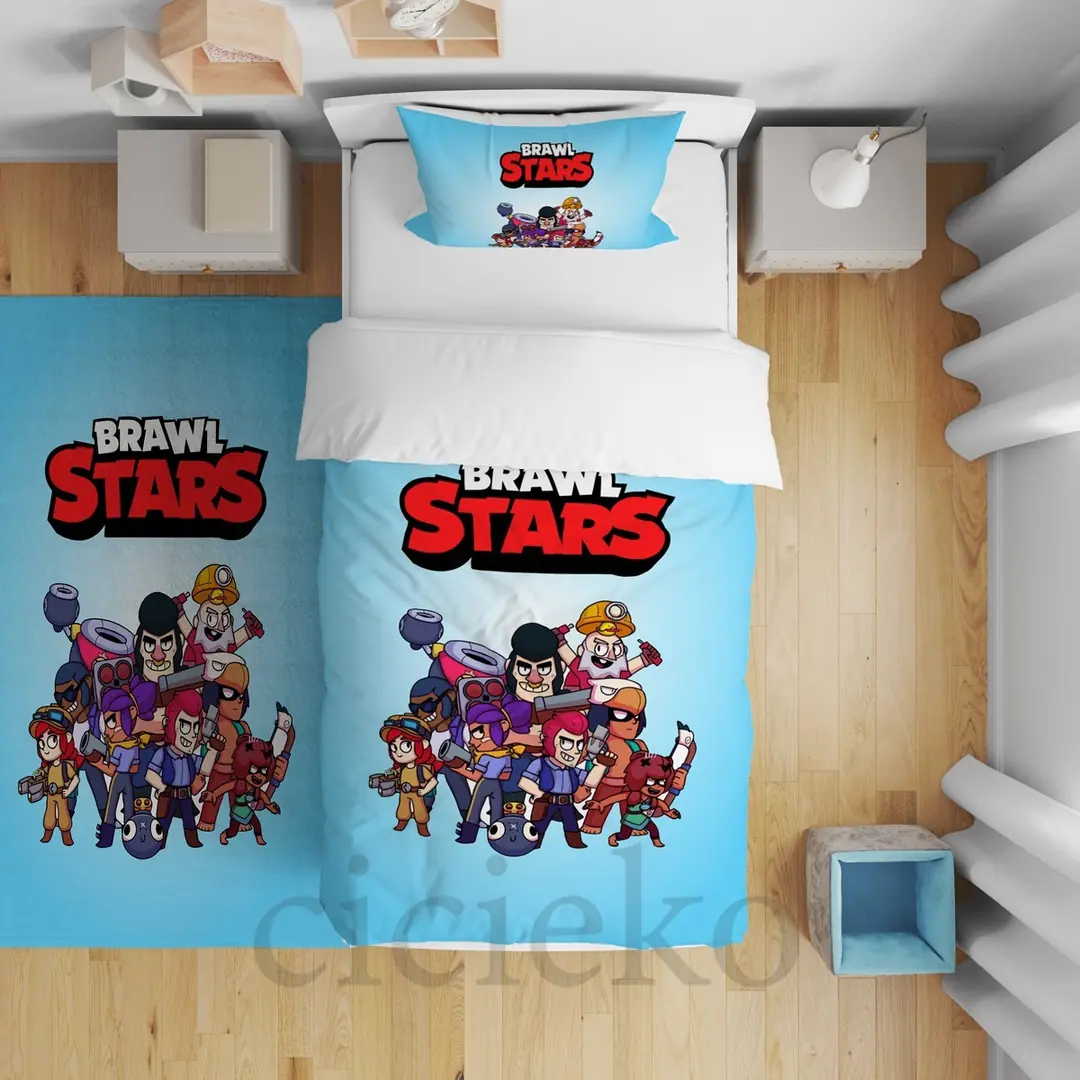 Brawl Stars Çocuk Odası Yatak Örtüsü