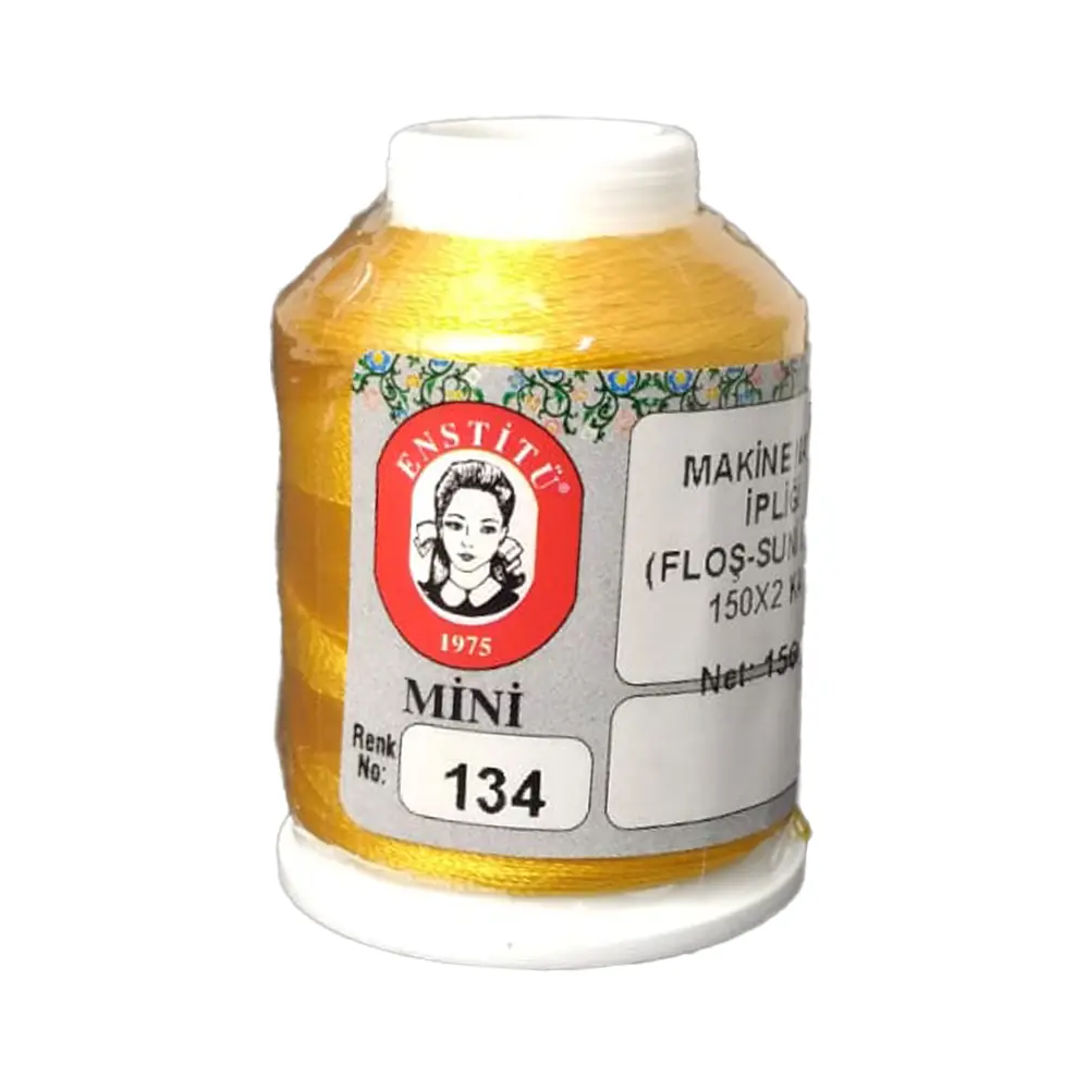 Enstitü İplik Makine Nakış Ipliği (floş-suni Ipek) 150x2 Kat 134-500m