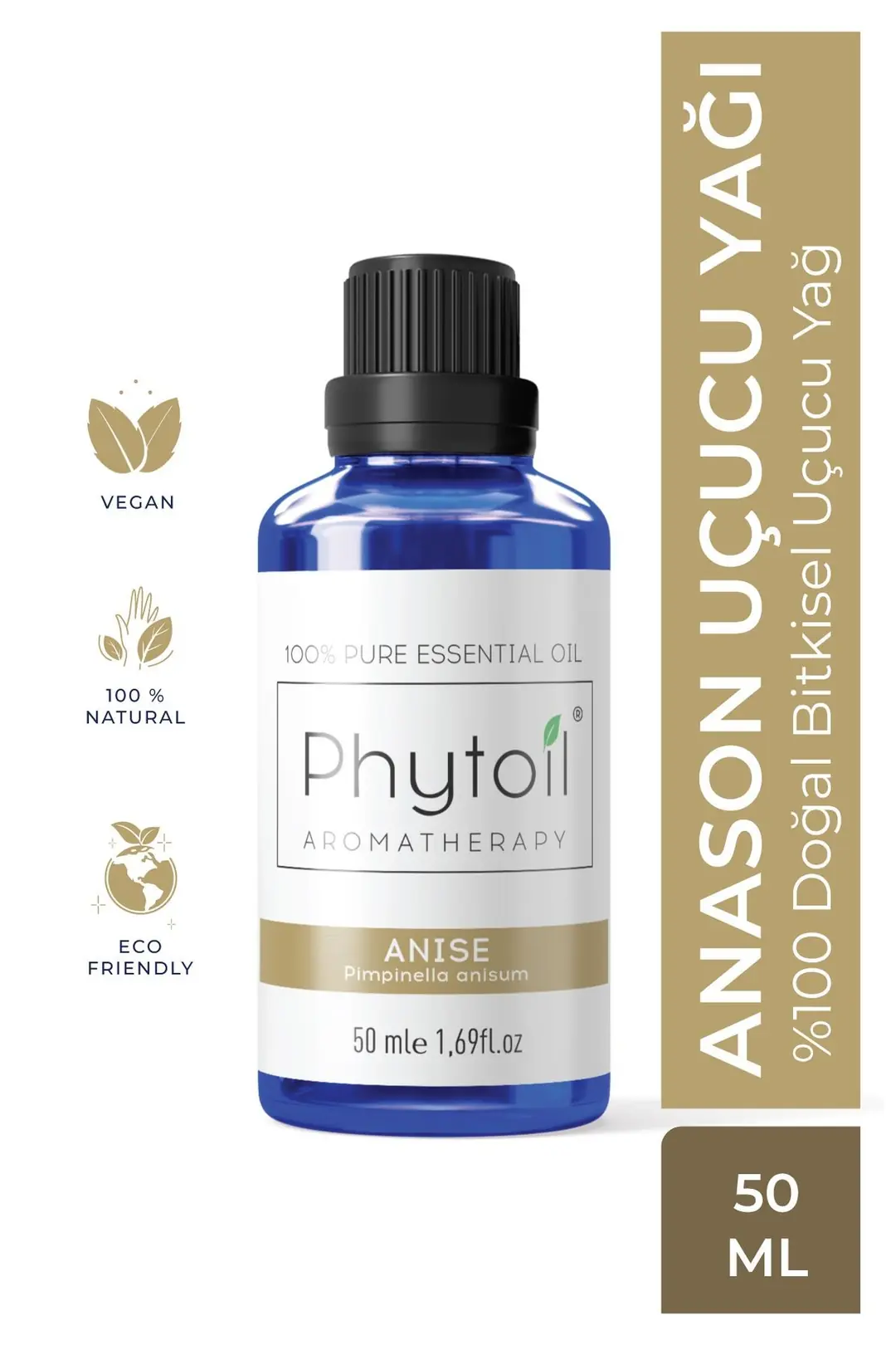 Anise Uçucu Yağı (Anason) %100 Saf ve Doğal Bitkisel Uçucu Yağ 50 ml