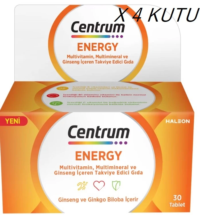 Centrum Energy 30 Tablet X 4 Kutu