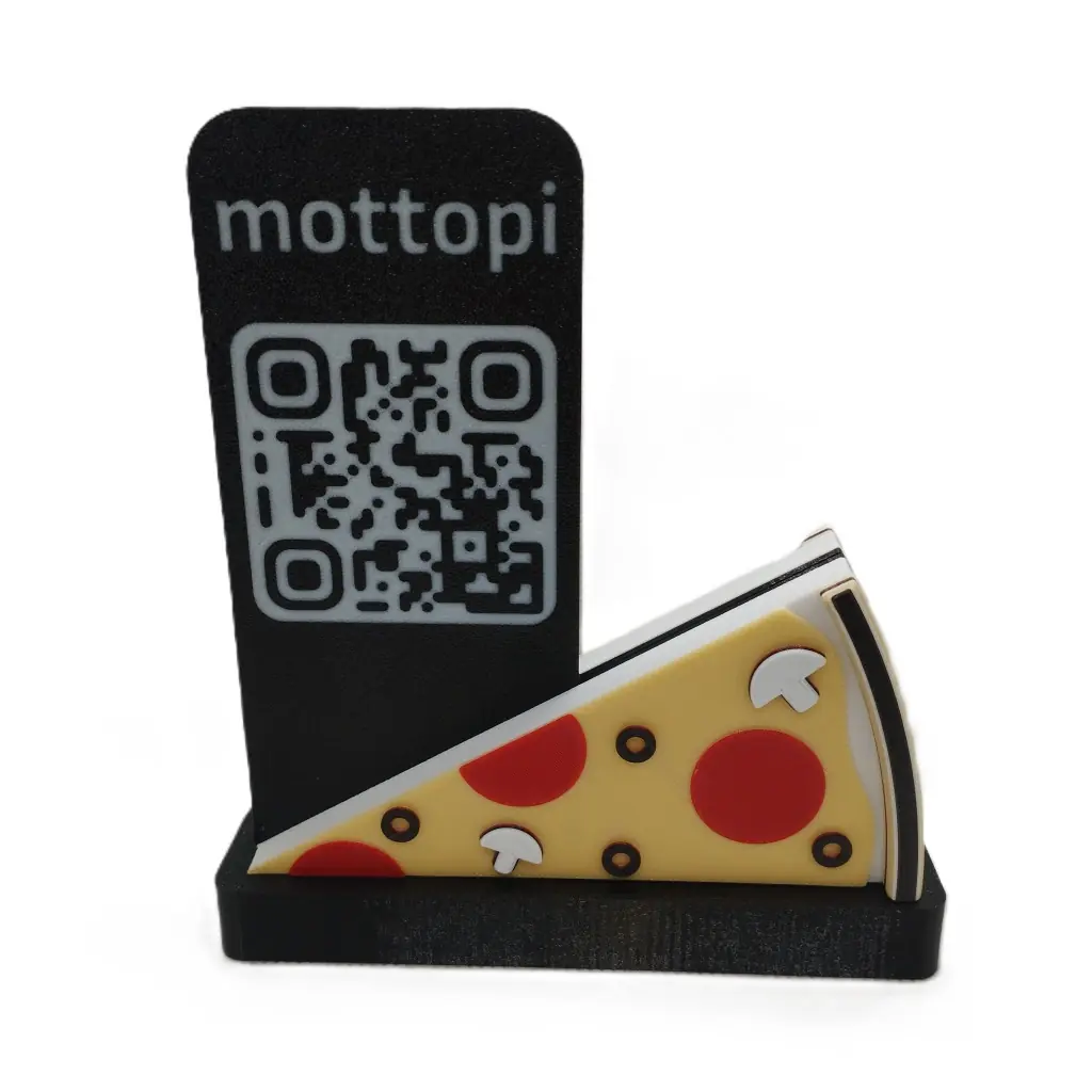 Qr Menü Standı Pizza Dilimi-Adet