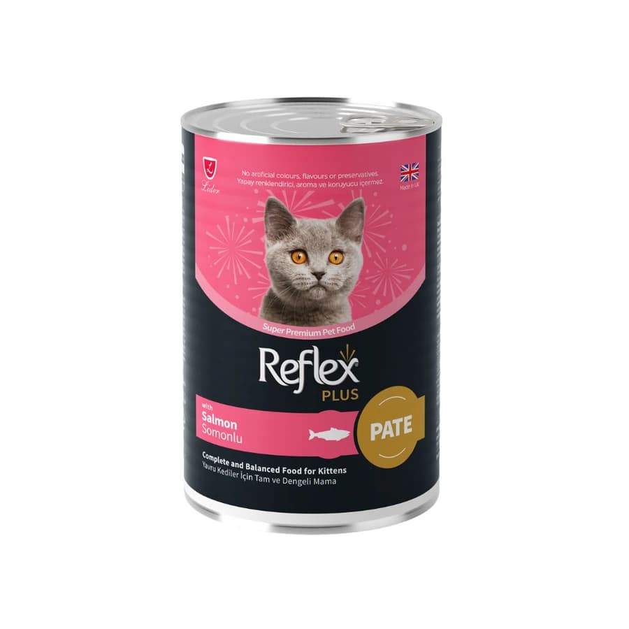 REFLEX PLUS PATE SOMONLU YAVRU KEDİ MAMASI 395 GR