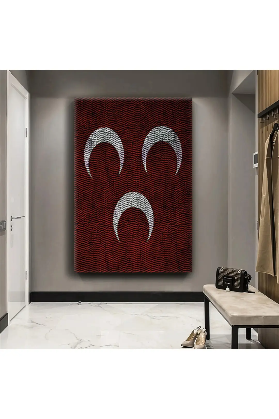 3 Hilal Kanvas Tablo