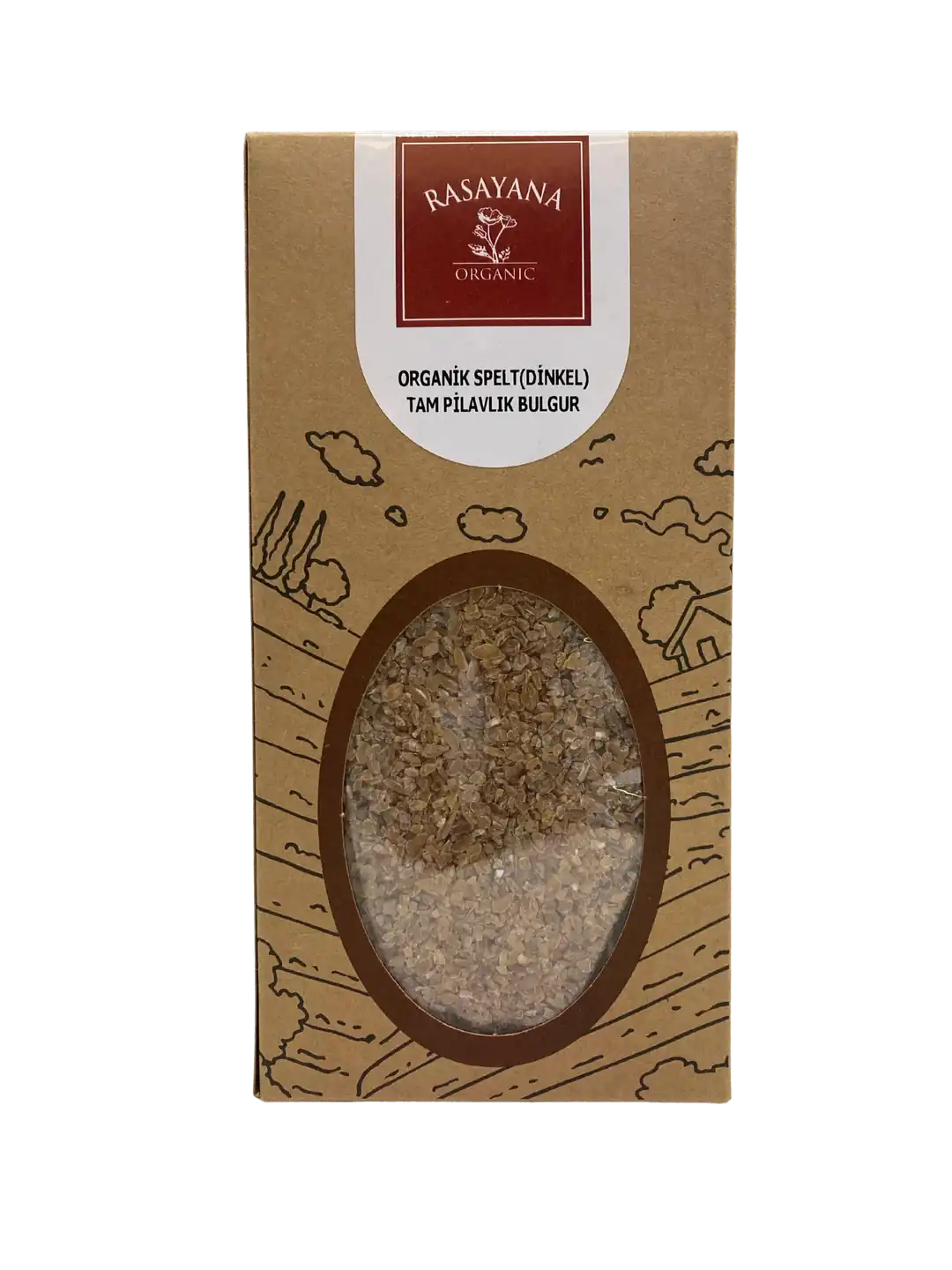 ORGANİK (DİNKEL-SPELT)KAVUZLU TAM PİLAVLIK BULGUR 500 GR