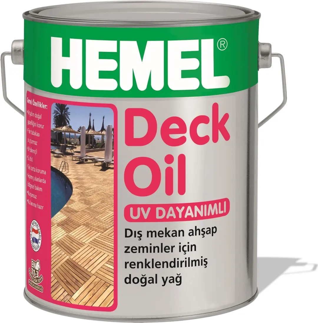Deck Oil 2,5 lt Dış Mekan Ahşap Zeminler İçin Renklendirilmiş Doğal Yağ ...