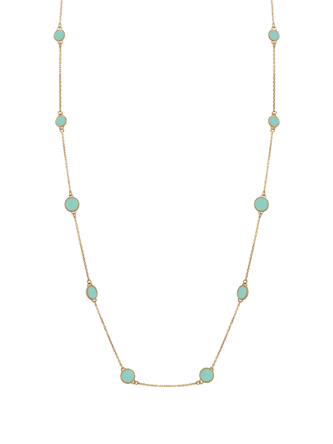 Grand Royal Blue Mark Gold Necklace 14322