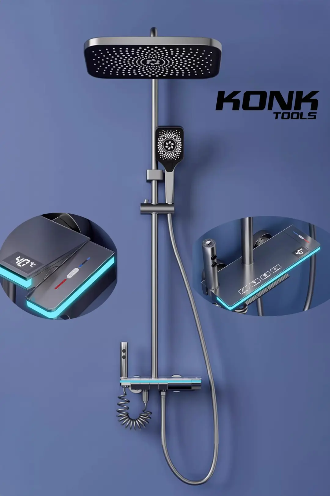 Dijital Piyano 5 Fonksiyonlu Siyah Banyo Bataryalı Smart Max Dijital ...