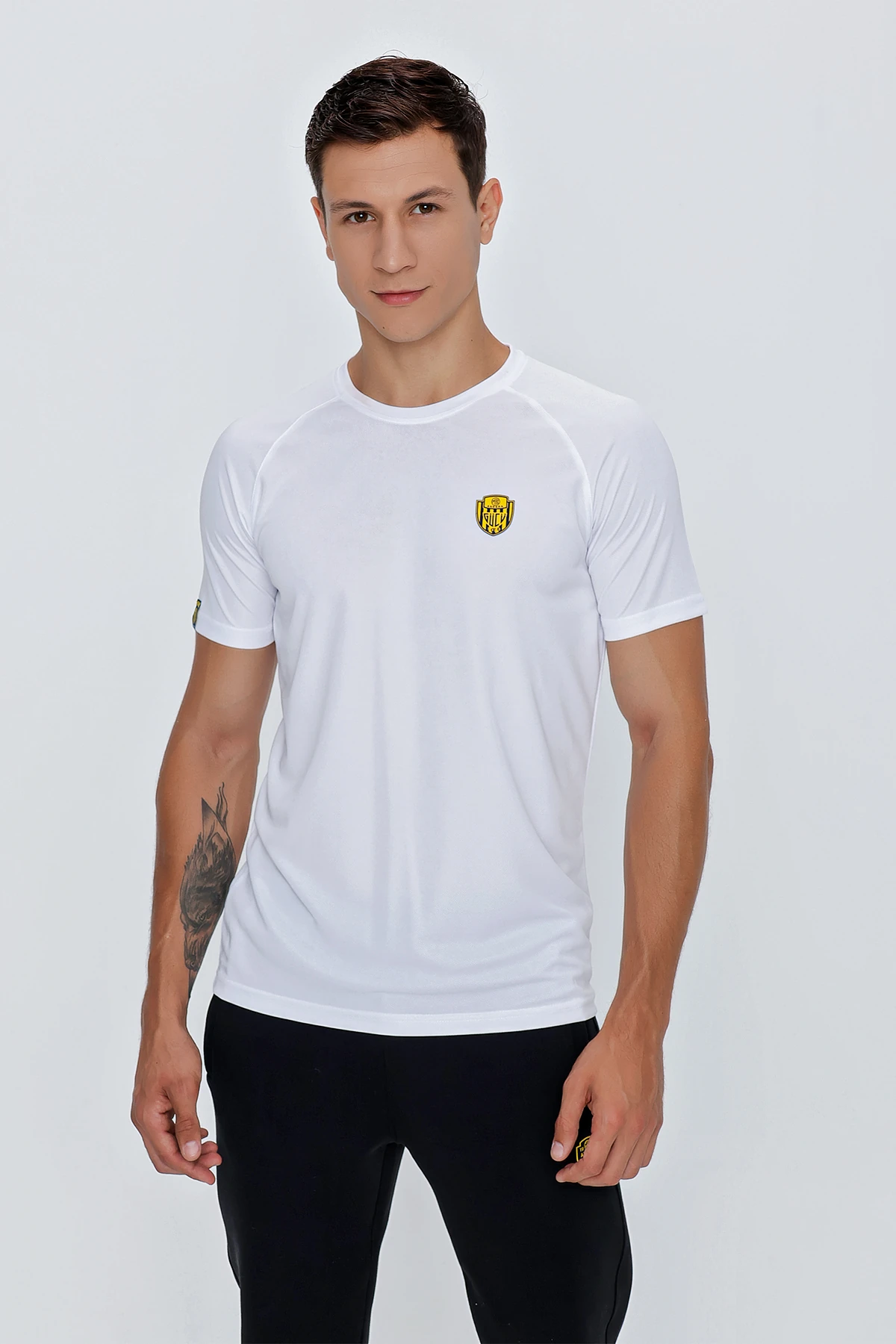 ANKR-0042 SİNCE ERKEK BEYAZ BASİC T-SHIRT