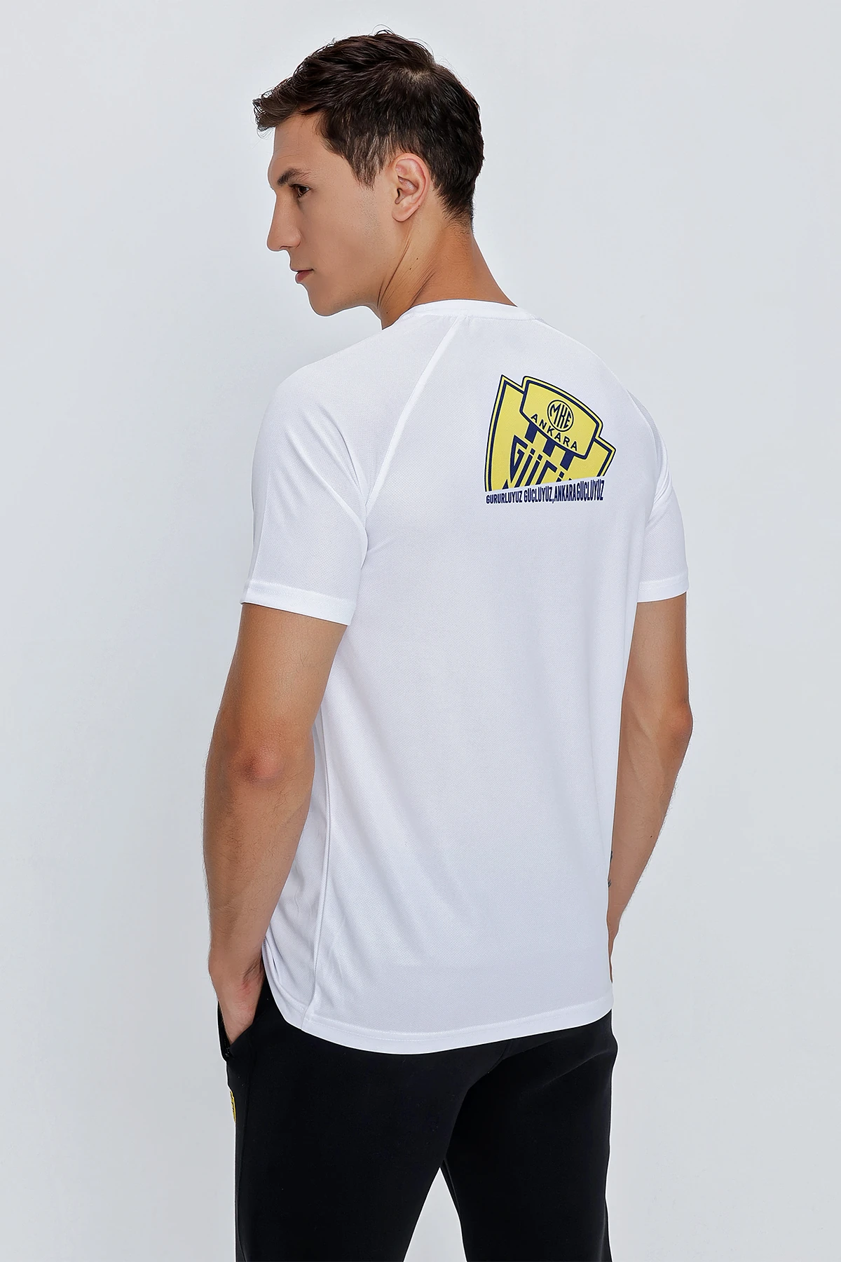 ANKR-0042 SİNCE ERKEK BEYAZ BASİC T-SHIRT