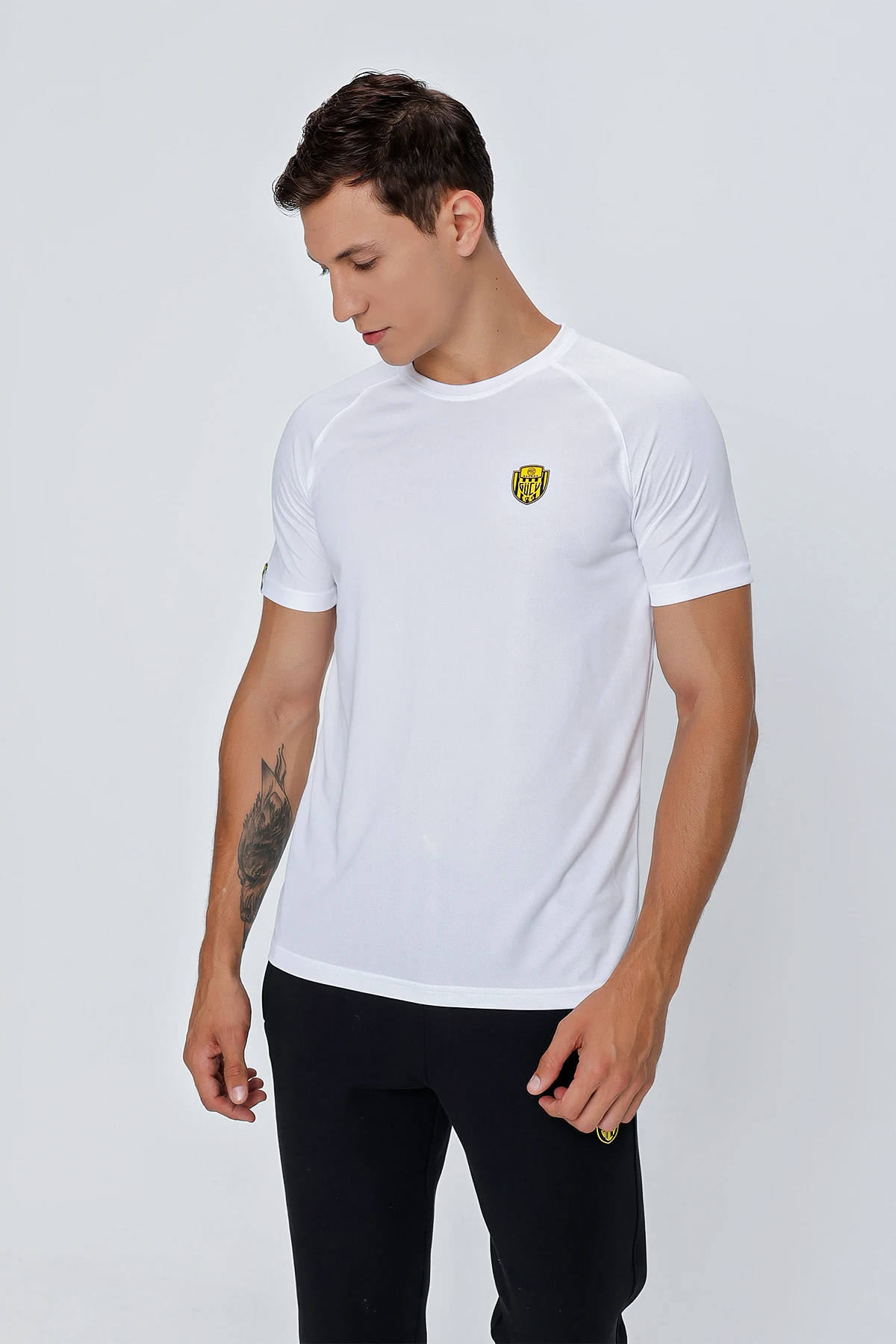 ANKR-0042 SİNCE ERKEK BEYAZ BASİC T-SHIRT