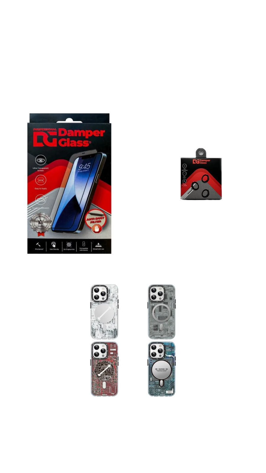 Darbe Emici Ekran Koruyucu ve Kılıf - Safir Lens Koruyucu