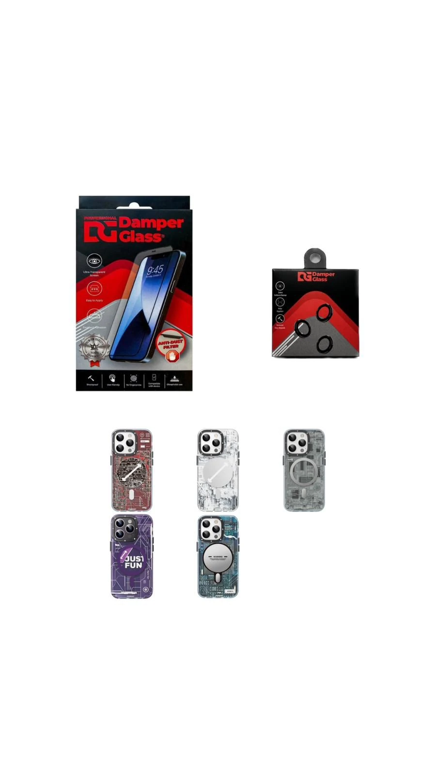 Darbe Emici Ekran Koruyucu ve Kılıf - Safir Lens Koruyucu