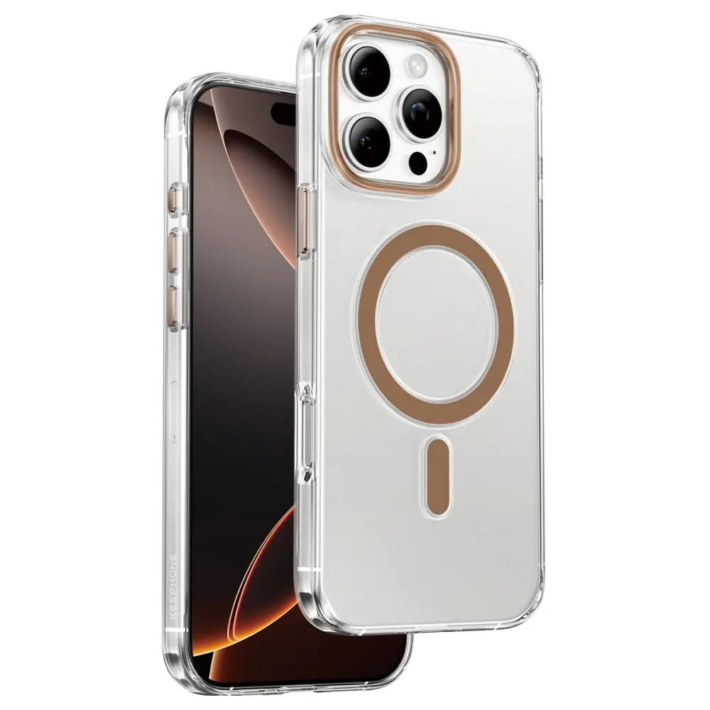 Keephone iPhone 16 Pro Aurora Şeffaf Magsafe Kılıf