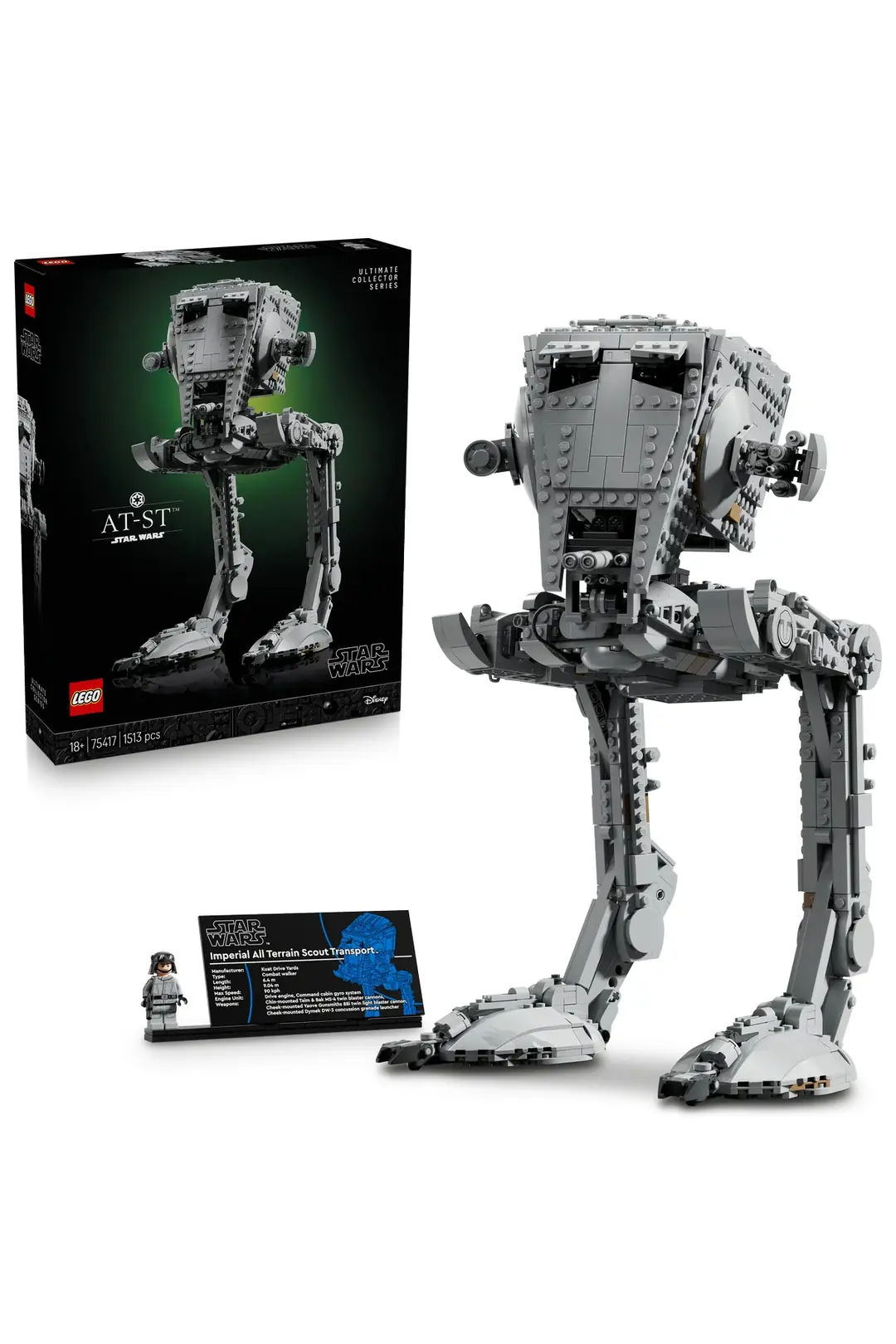 ® Star Wars™ AT-ST™ Walker 75417 - Yetişkinler için Koleksiyonluk Mode