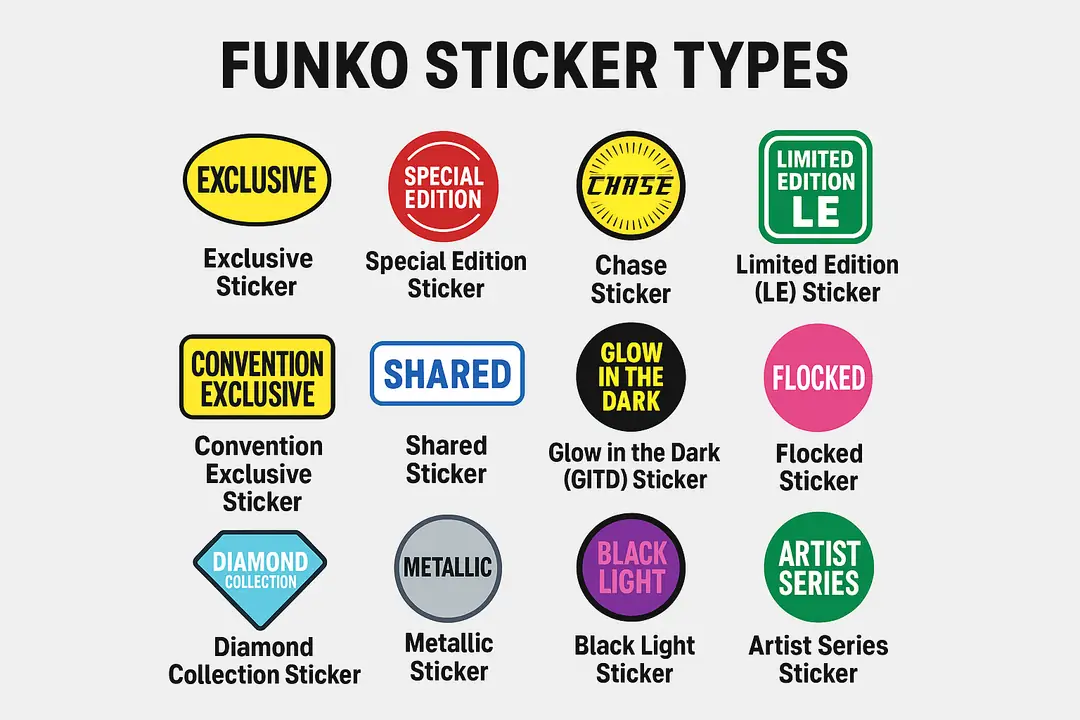 🔥 Funko Sticker Türleri Nelerdir? (2025 Güncel ve Açıklamalı Rehber)