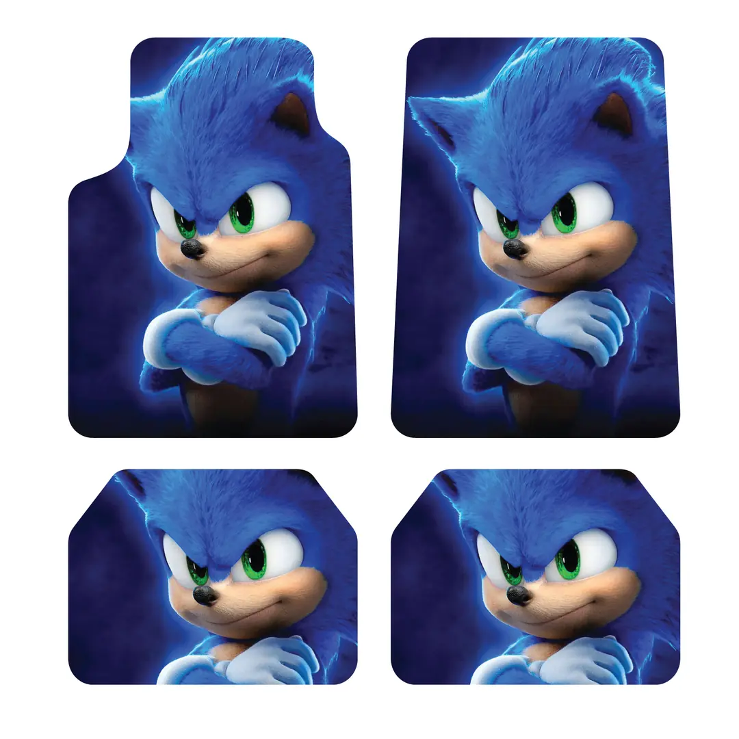 MAVİ Desen Kadife Halı Paspas seti (UNİVERSAL ÖLÇÜ )