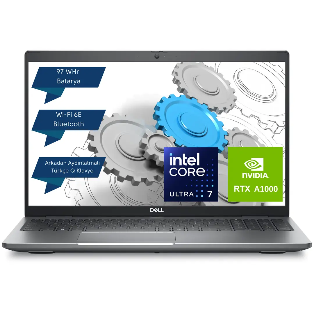 Dell M3591 Intel Core Ultra 7 165H 16GB 1TB SSD 6GB Nvidia RTX A1000 15 ...