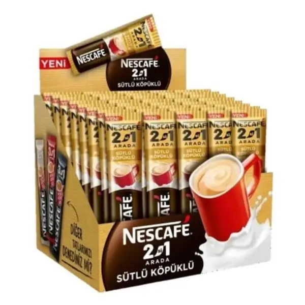 Nestle Nescafe 2 IN 1 Arada 48 li Sütlü Köpüklü Milk Foamy Hazır Kahve