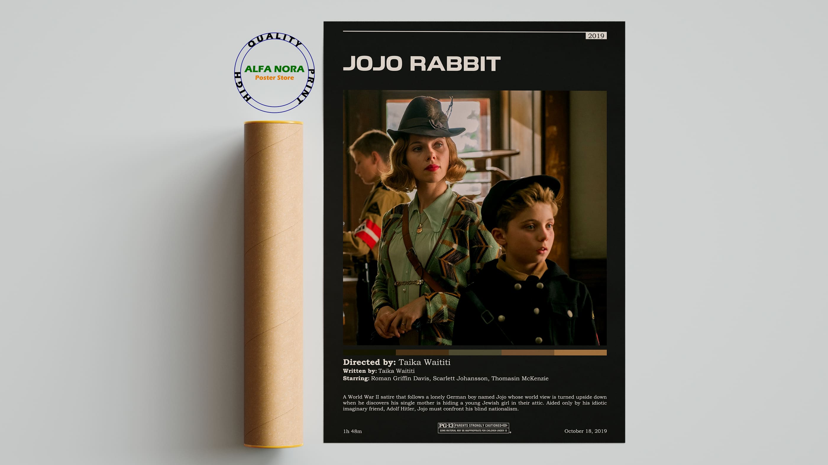 Jojo Rabbit Print/Jojo Rabbit Wall Art/Jojo Rabbit Poster