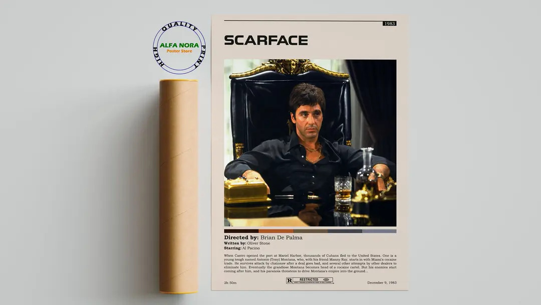 Scarface Print/Scarface Wall Art/Scarface Poster