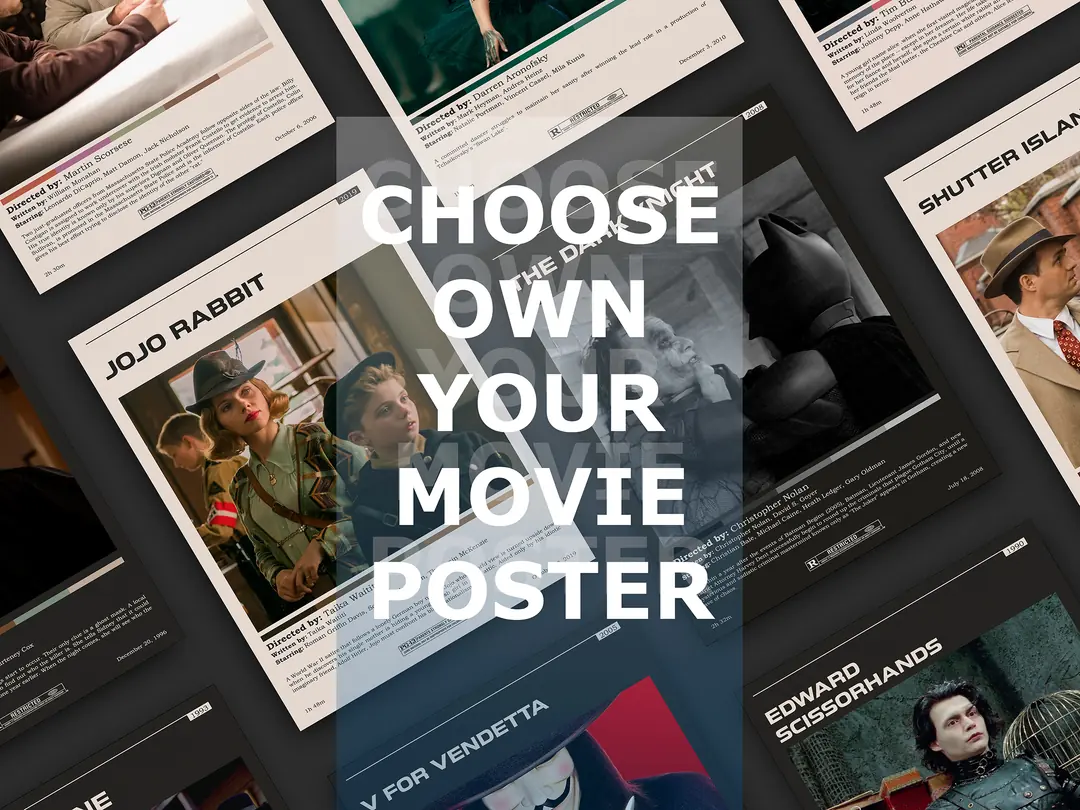 Create your own movie poster / Choose your own movie print