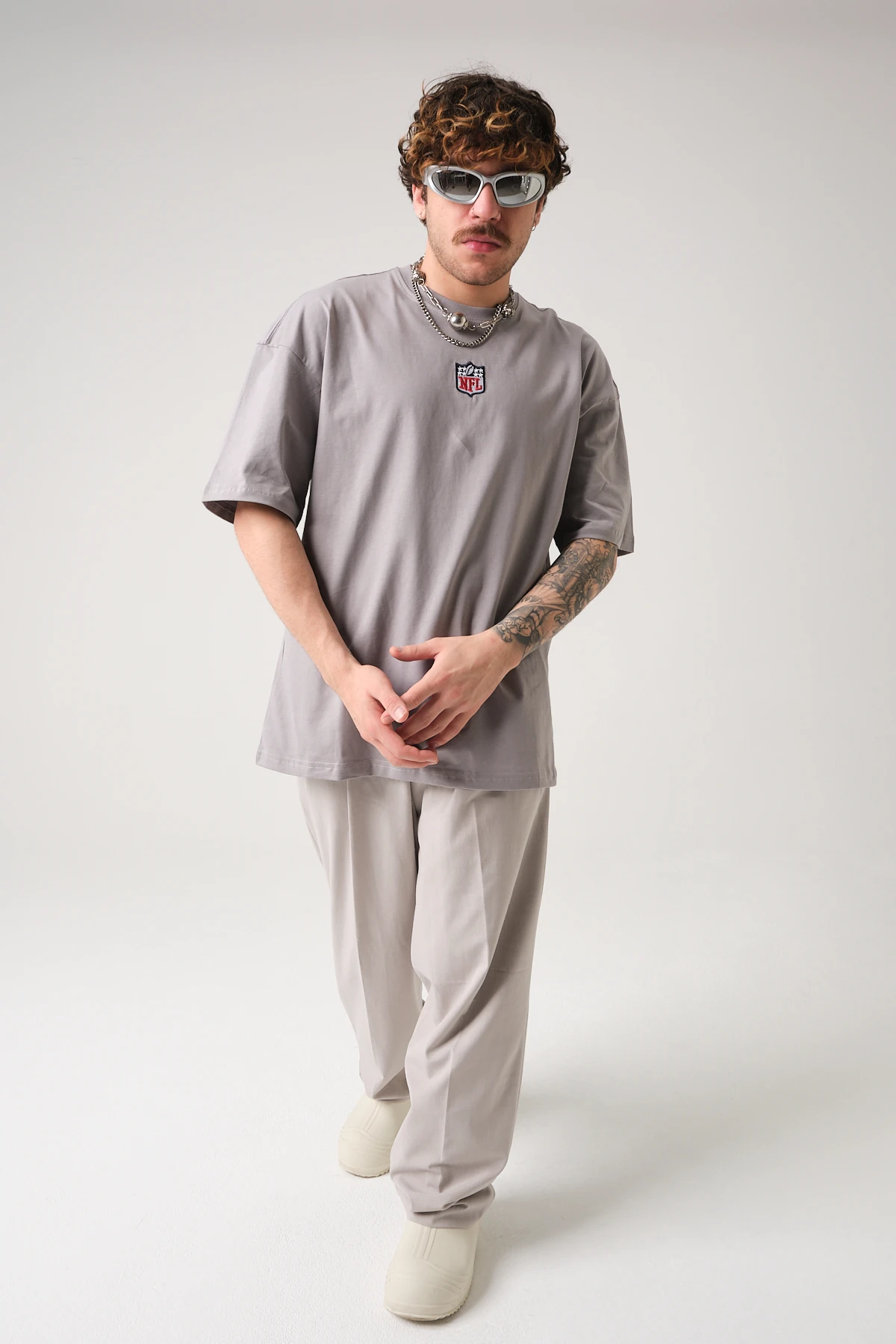 NFL Baskılı Oversize T-shirt - Essentials