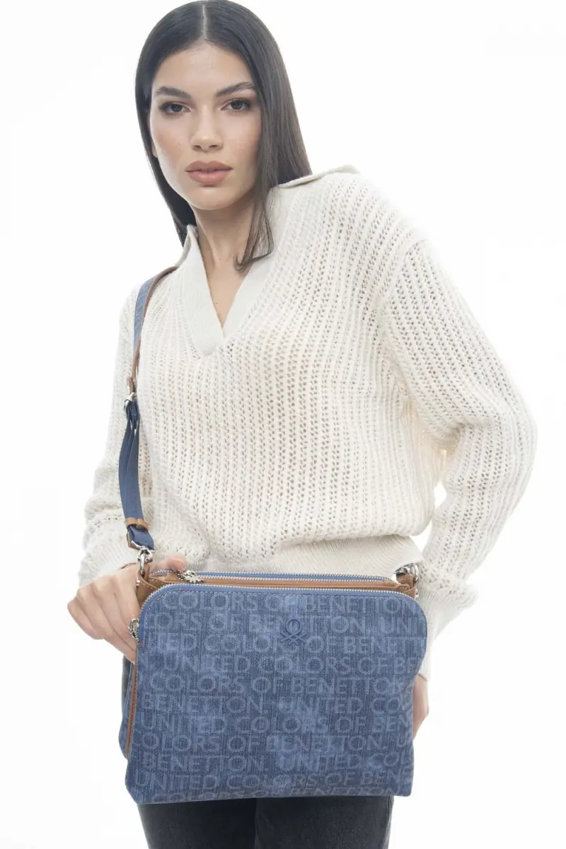 Benetton Çapraz Kadın Çantası Kot-Laci United Colors of Benetton