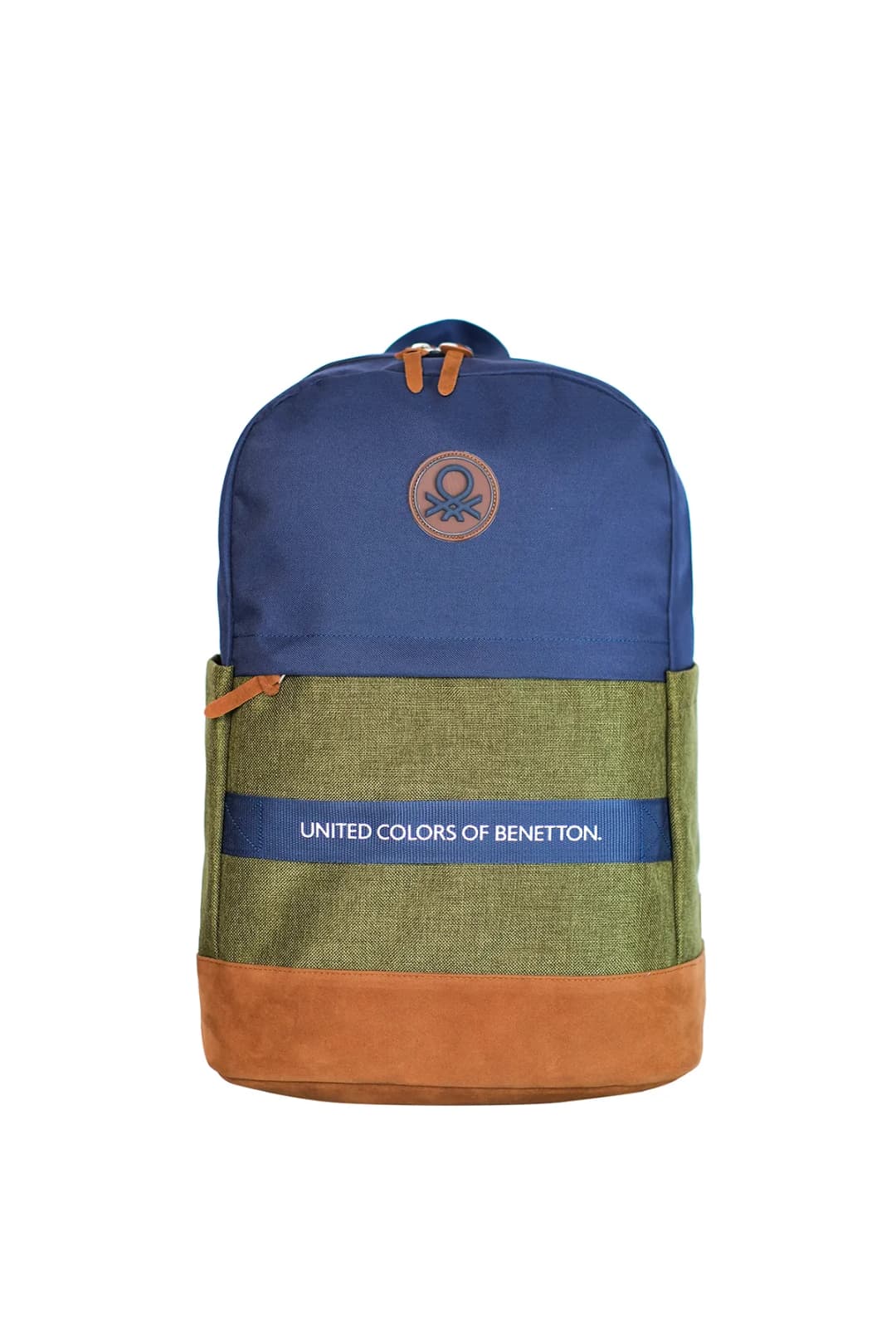 Benetton Retro Erkek Çocuk Sırt Çantası Lacivert-Yeşil 13072