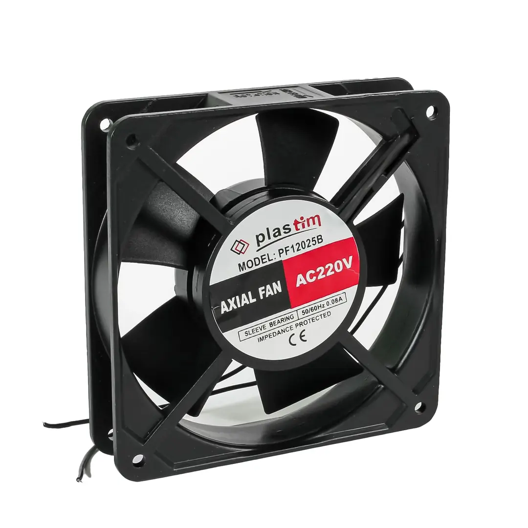 PLASTİM 120x120x25mm 220VAC Bilezikli Aksiyel Fan | Egetim Elektrik