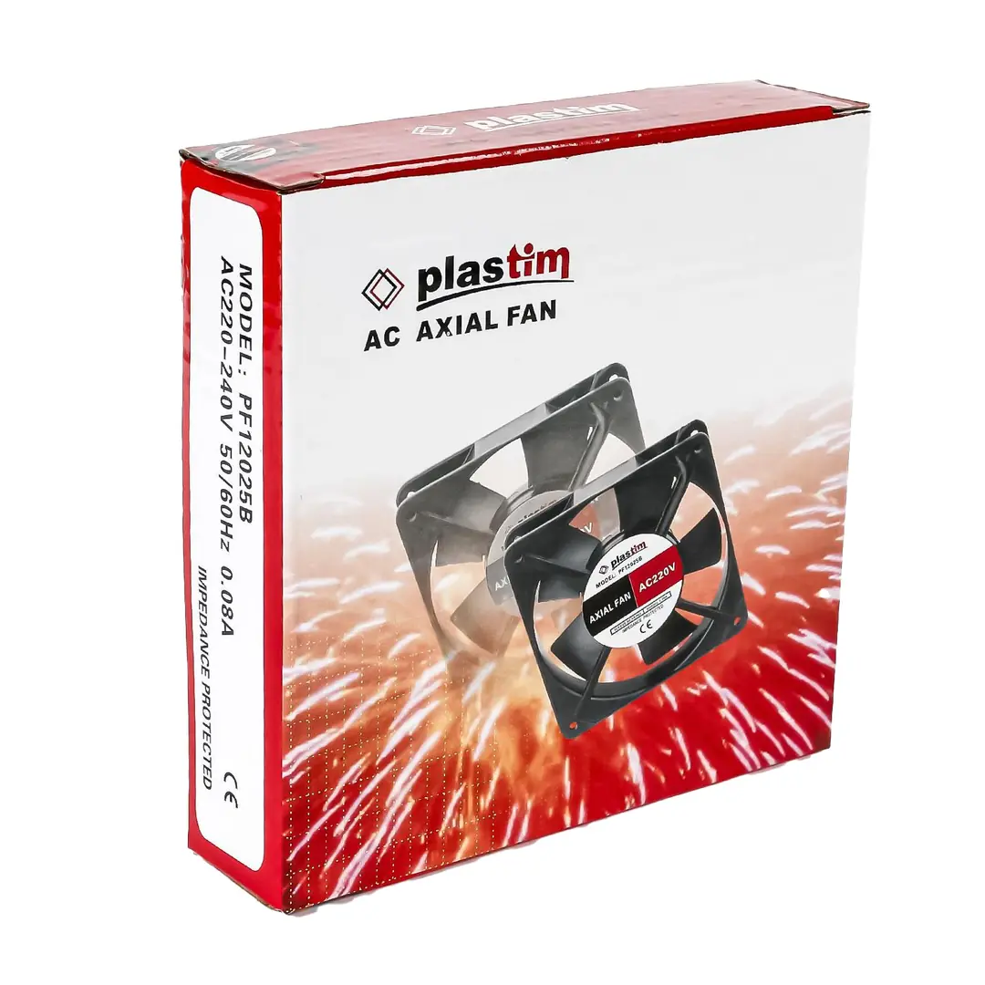 Plastim 120x120x25mm 220VAC Bilezikli Aksiyel Fan