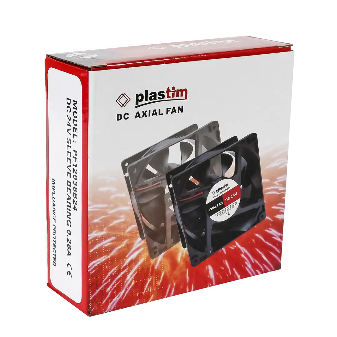 PLASTİM Bilezikli Aksiyel Fan 120x120x38mm 24VDC | Egetim Elektrik