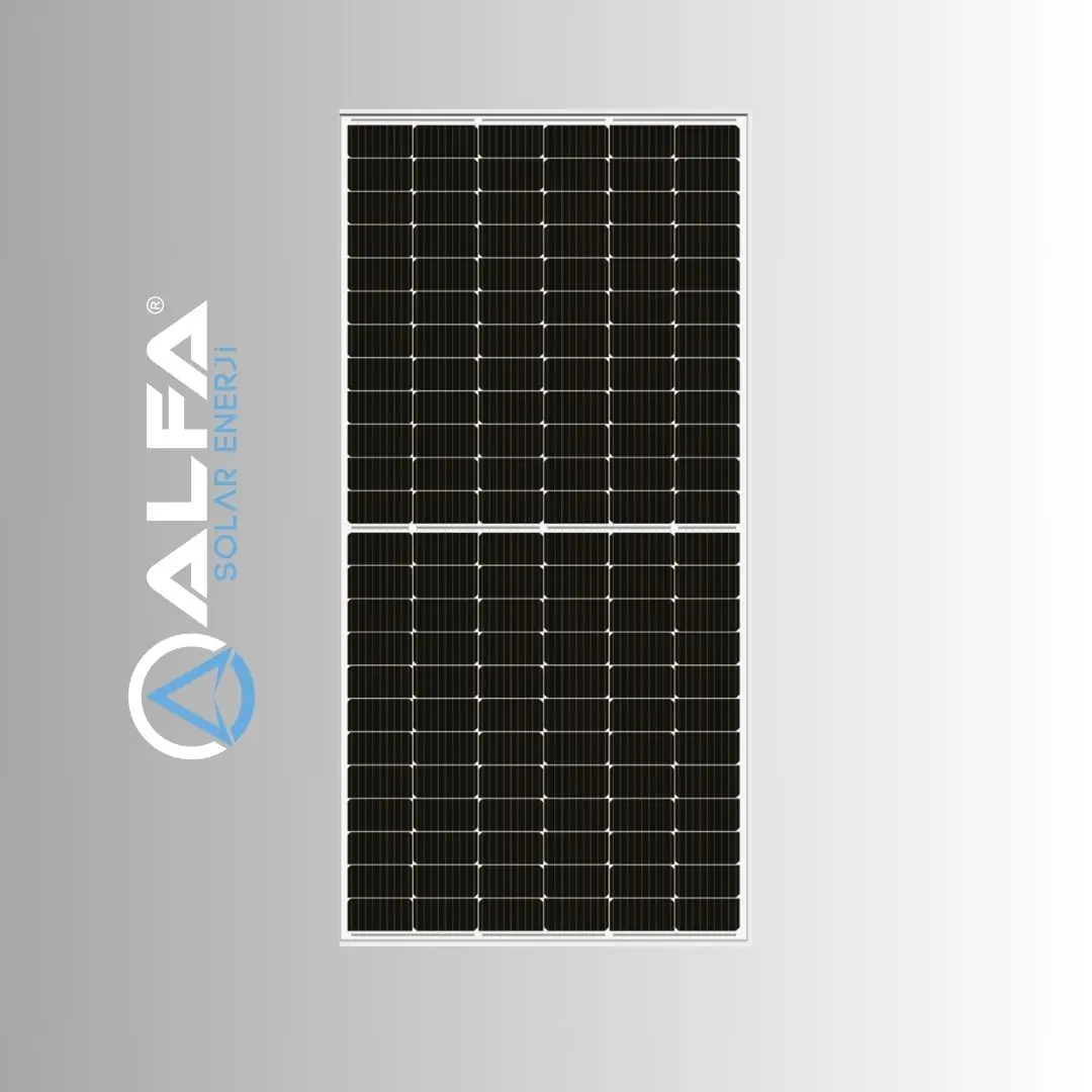 Alfa Solar 455 Wp Half-Cut Monokristal Güneş Paneli - Yüksek Verimlilik ve Dayanıklılık