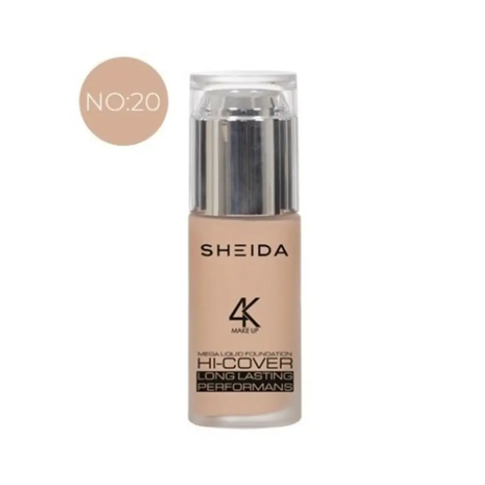 Sheida 4K Sıvı Fondöten Mega Liquid Foundation No:20SHEIDA8698583342420 ...