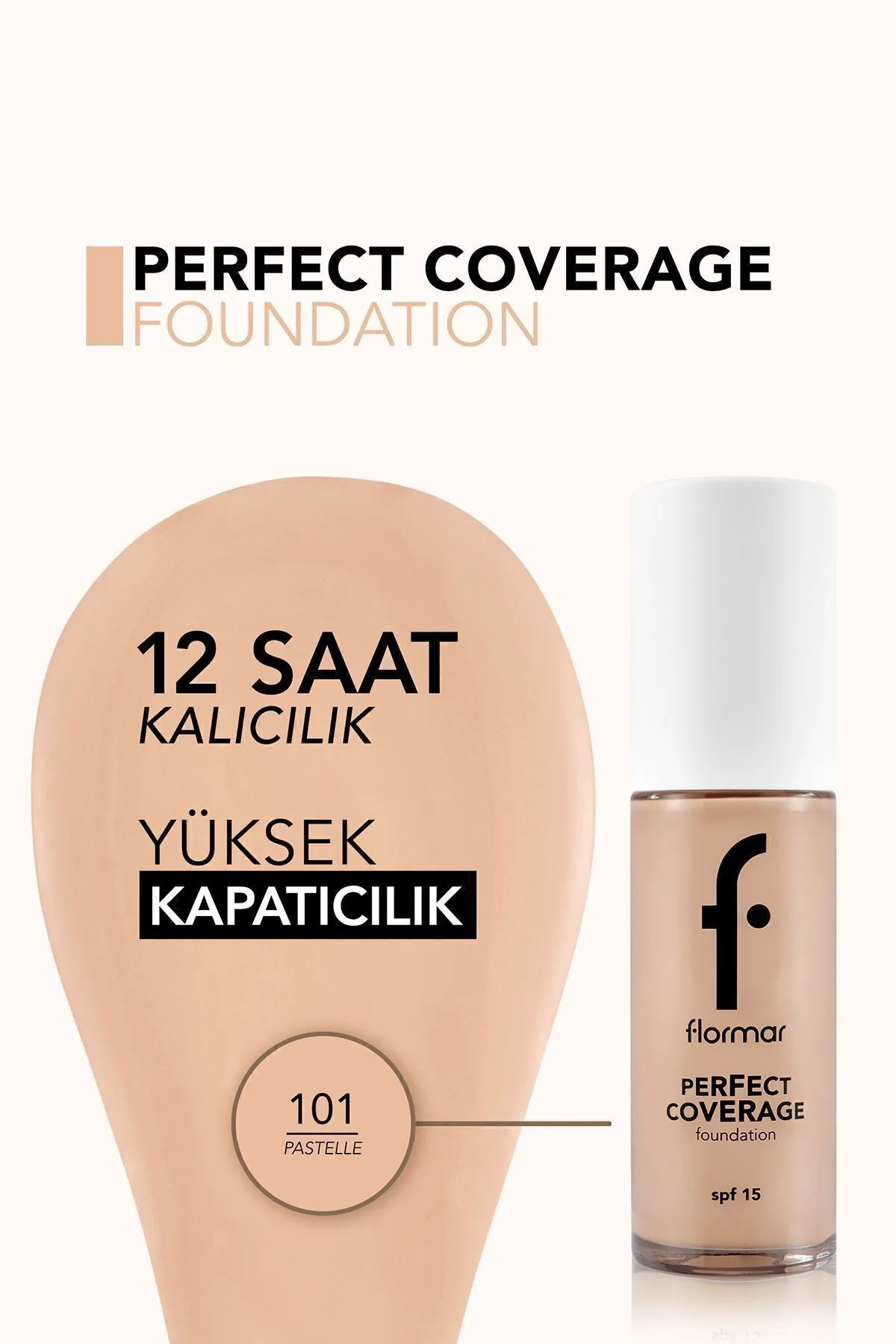 tshop.com.tr sayesinde Flormar Perfect Coverage Foundation 101 ürününe özel indirimle sahip ...