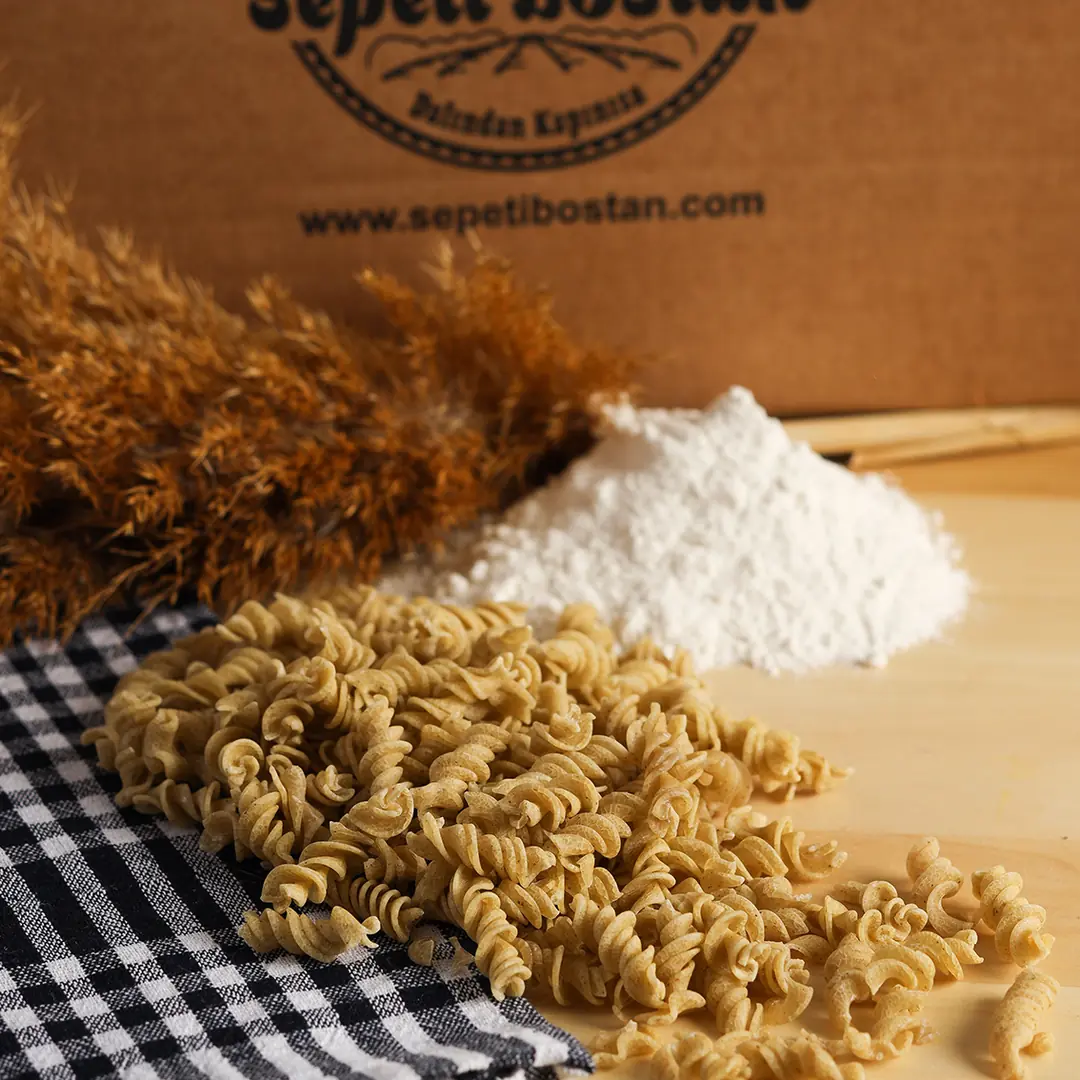 Ev Yapımı Brokolili Vegan Burgu Makarna 300 Gr.