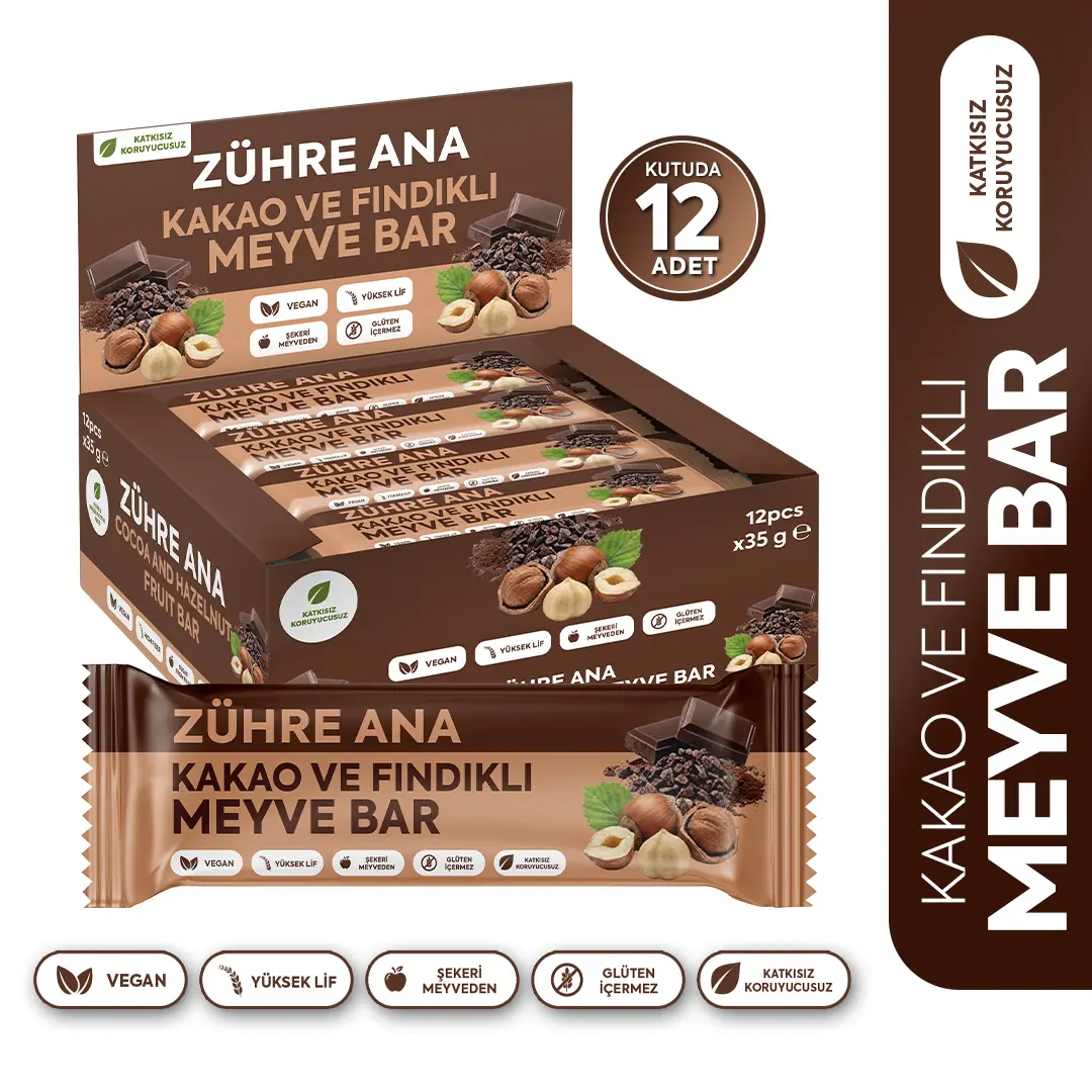 Kakaolu ve Fındıklı Meyve Bar