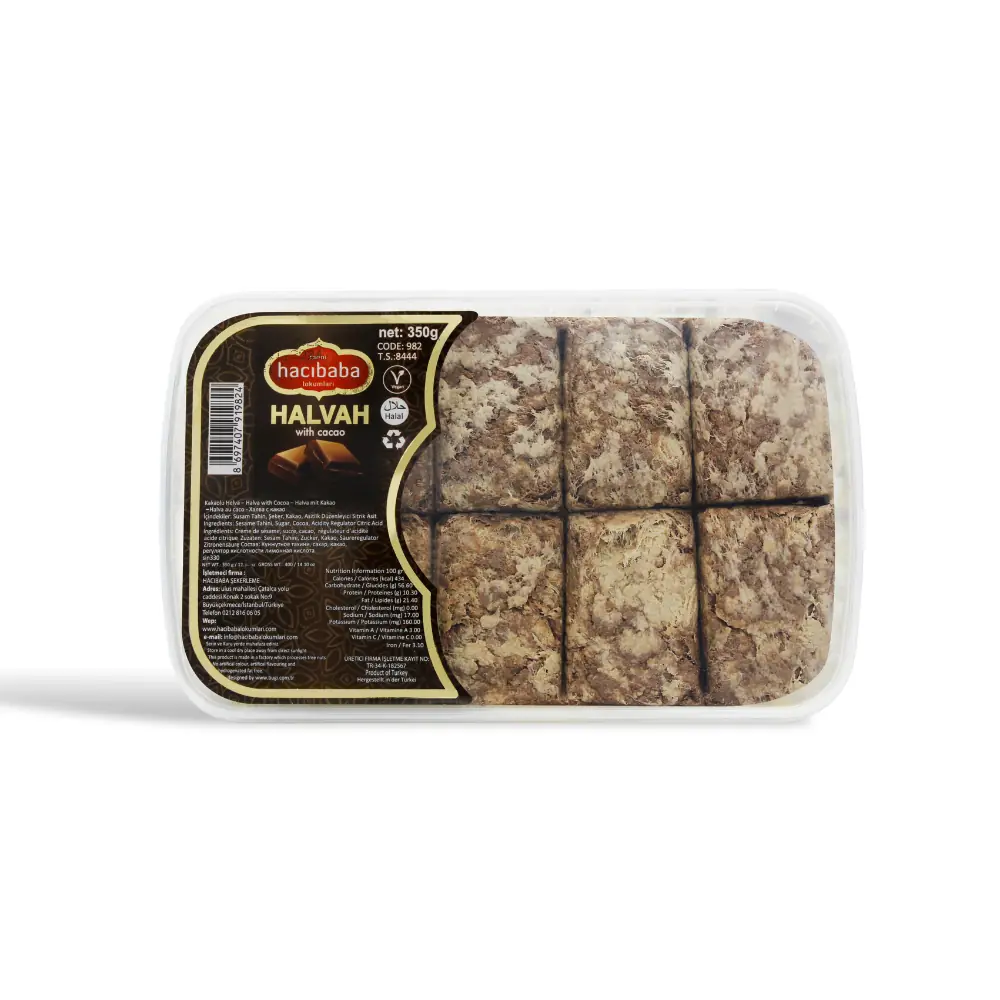 DİLİMLİ HELVA 350 GR KAKAOLU (350G*12)