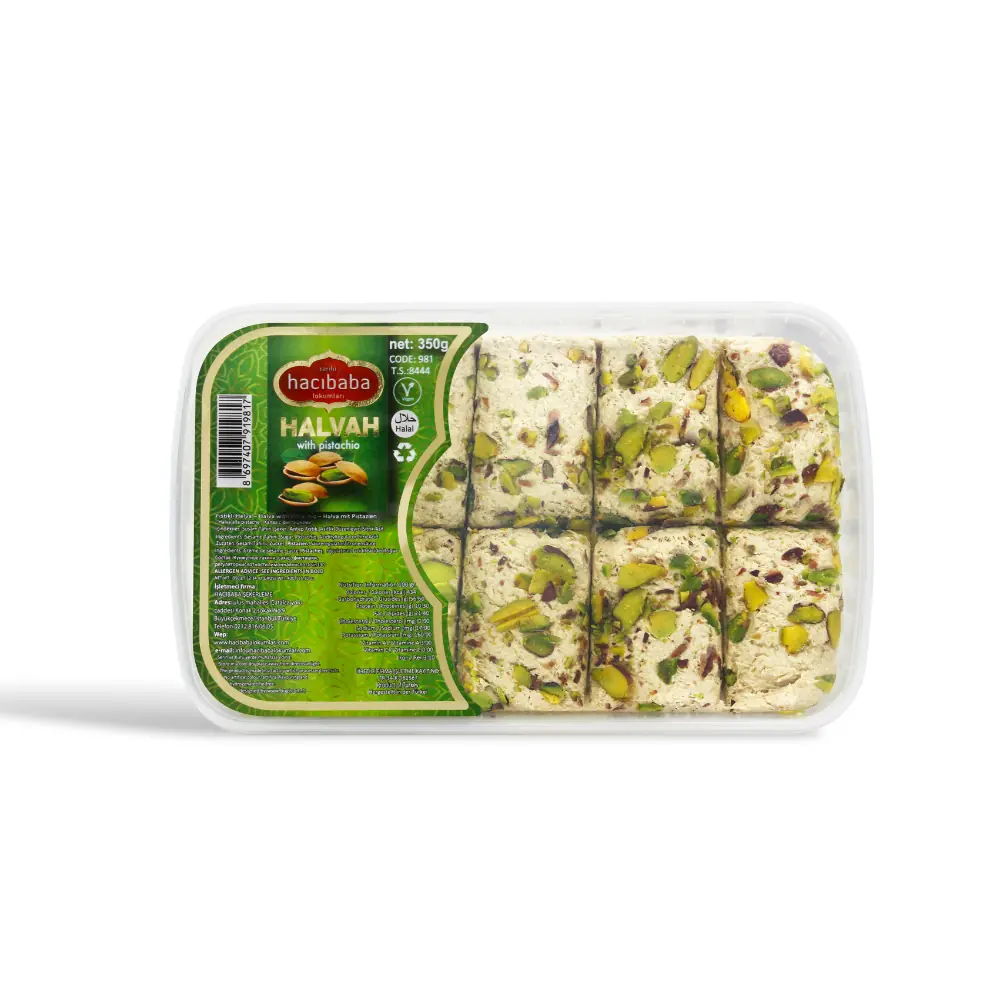 DİLİMLİ HELVA 350 GR ANTEP FISTIKLI (350G*12)