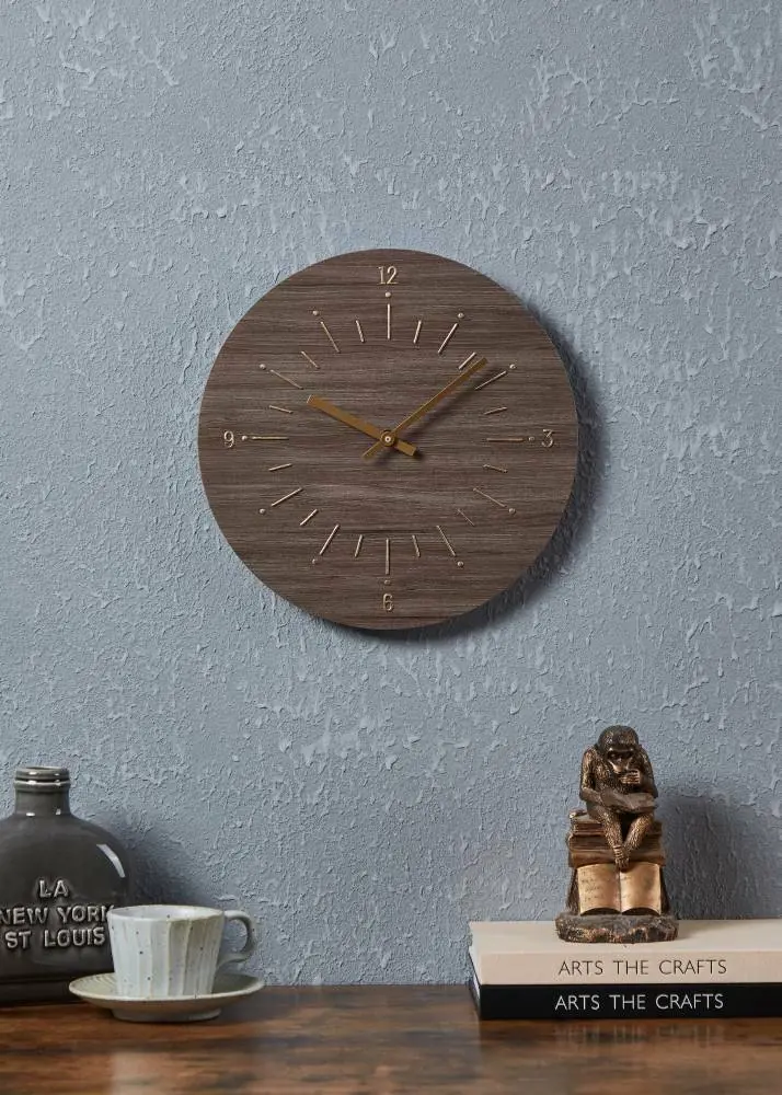 Eglo 425508 "TAKAHAGI" Saat 30 Cm Çapında Kahvarengi Gold Çelik ...