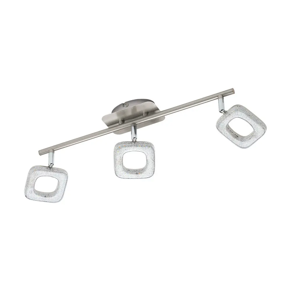 Eglo 97003 "LITAGO CRYSTAL" 3X4W Çelik Nikel Mat Sıva Üstü Spot - EGLO ...