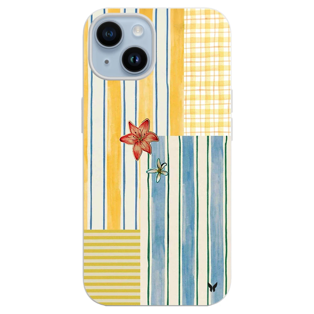 Yellow Pattern tasarımlı kişiye özel telefon kılıfı