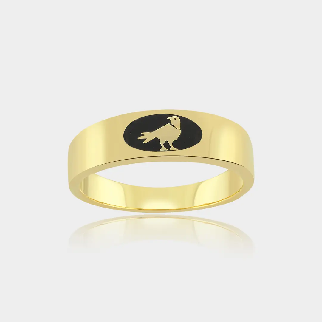 Crow Logo Ring