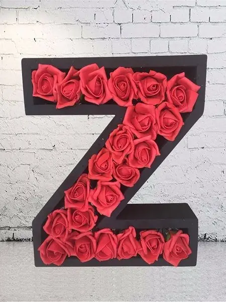 Harf Kutu Gül kişiye özel harf kutu gül, fidanistanbul Z harf gül ve ...