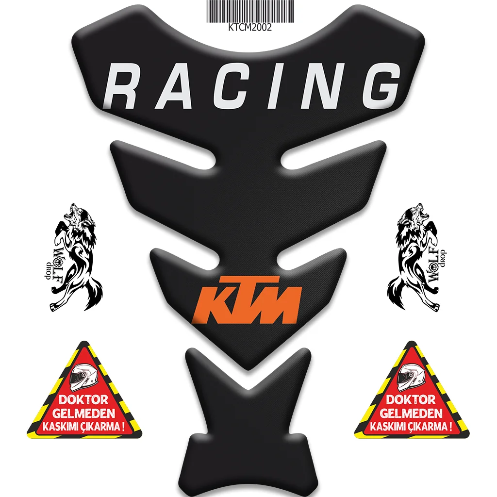 Ktm Tankpad 002 3D Damla Sticker /(Stilini Tamamla, Tankını Koru)