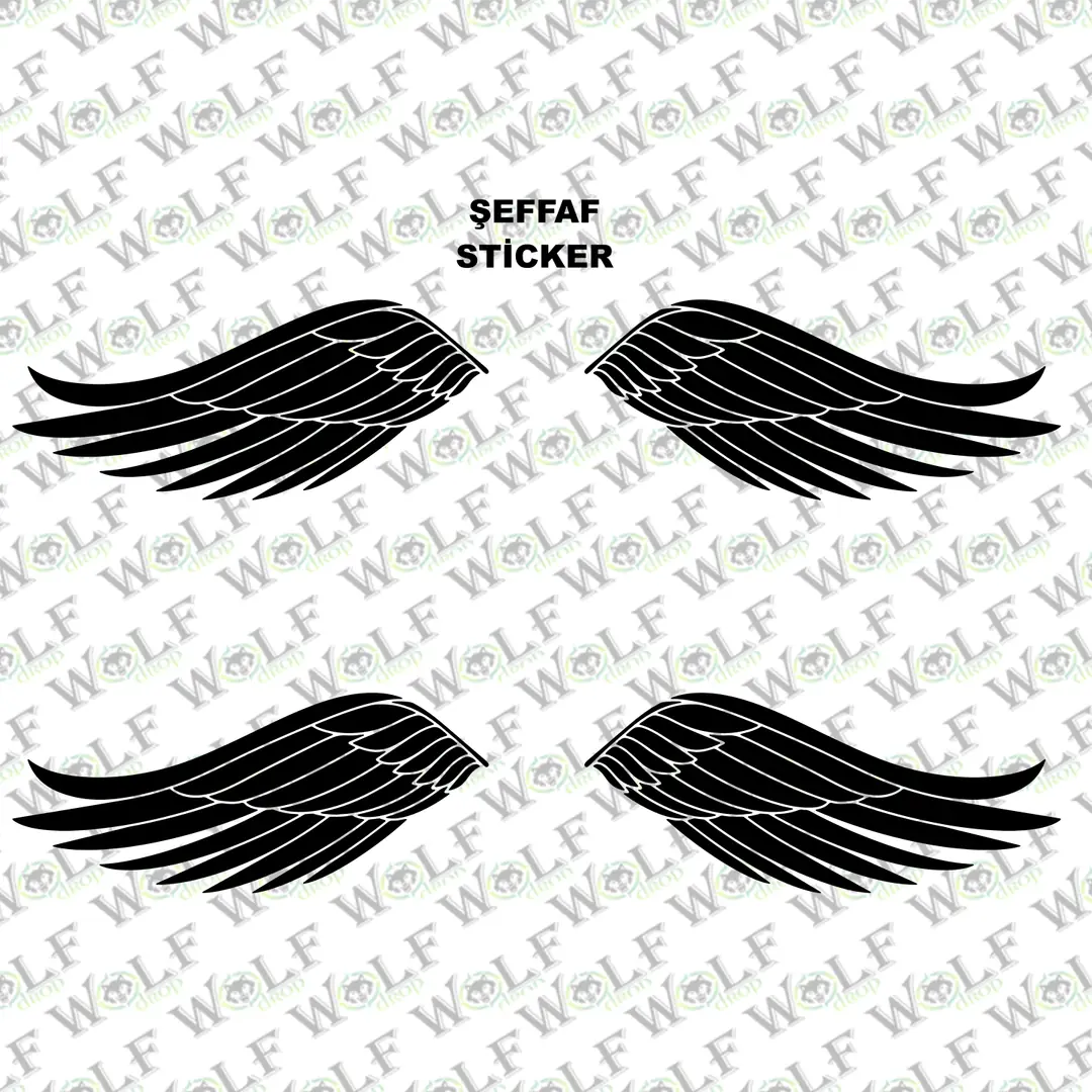 Tekli Şeffaf Sticker 022 - Araçlarınız İçin Şık ve Pratik Çözüm