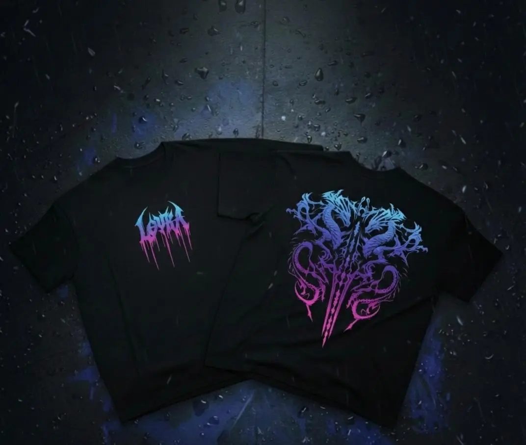 LOYKA//ETHERİC DRAGON OVERSİZE T-SHİRT